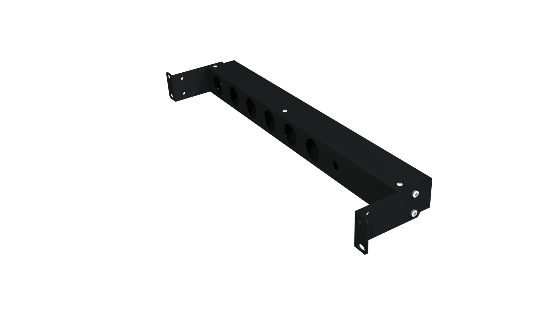 PDU, Metal Body, 6 Outlet, 10 Amp, Dual Mount Position, 19 Inch, 1RU